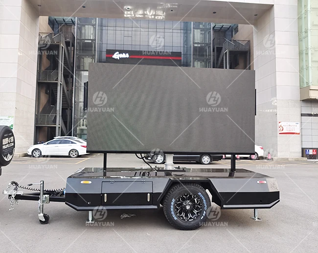 Mobile LED Advertising Trailer - Outdoor Display Solutions