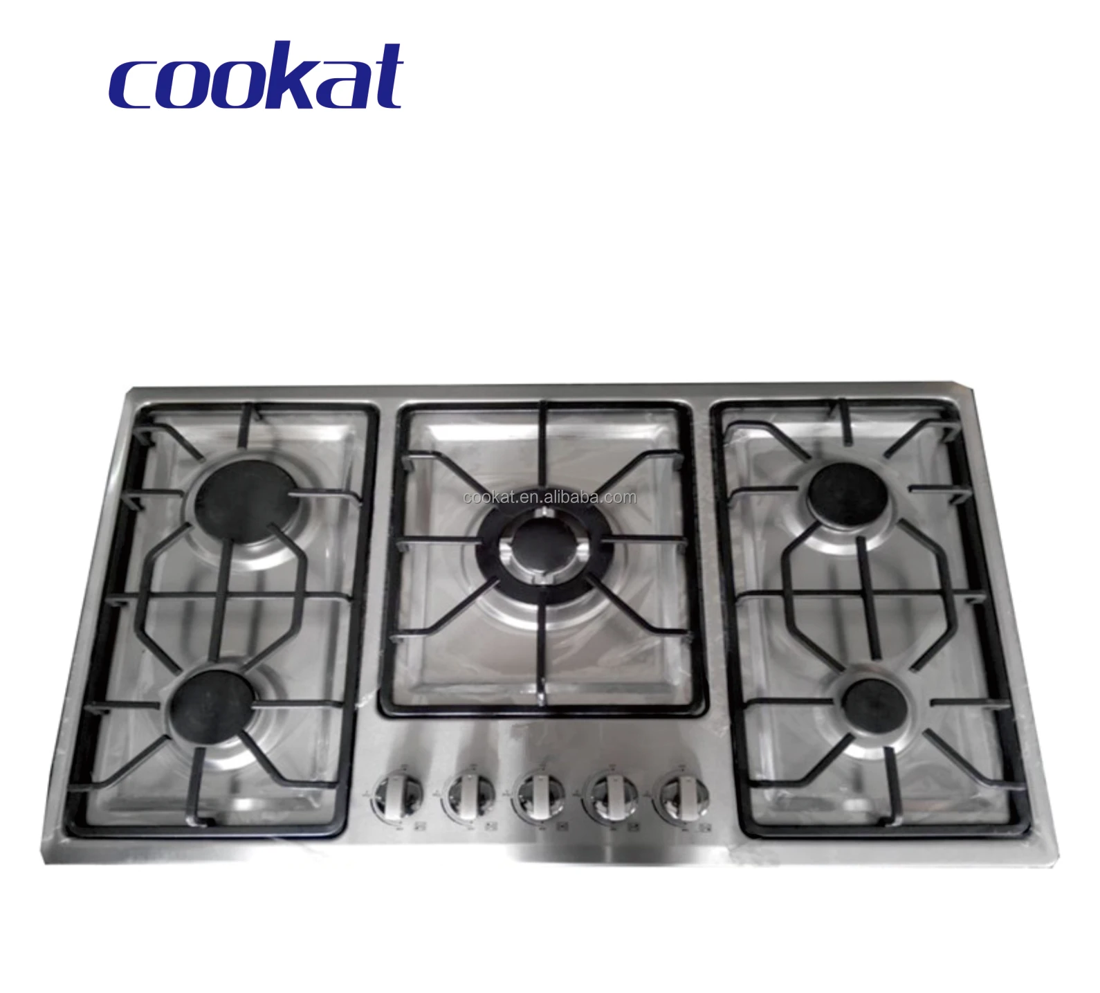 Home Appliances China Kitchen High Power Gas Stove 5 Burner Gas Cooker ...