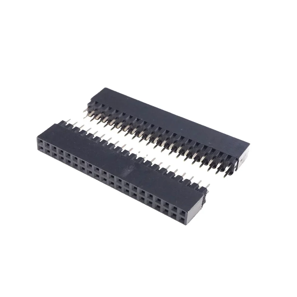 40 Pin 2.54 Mm 0.10" Pitch 2x20 Position Dual Row Pcb Female Header ...