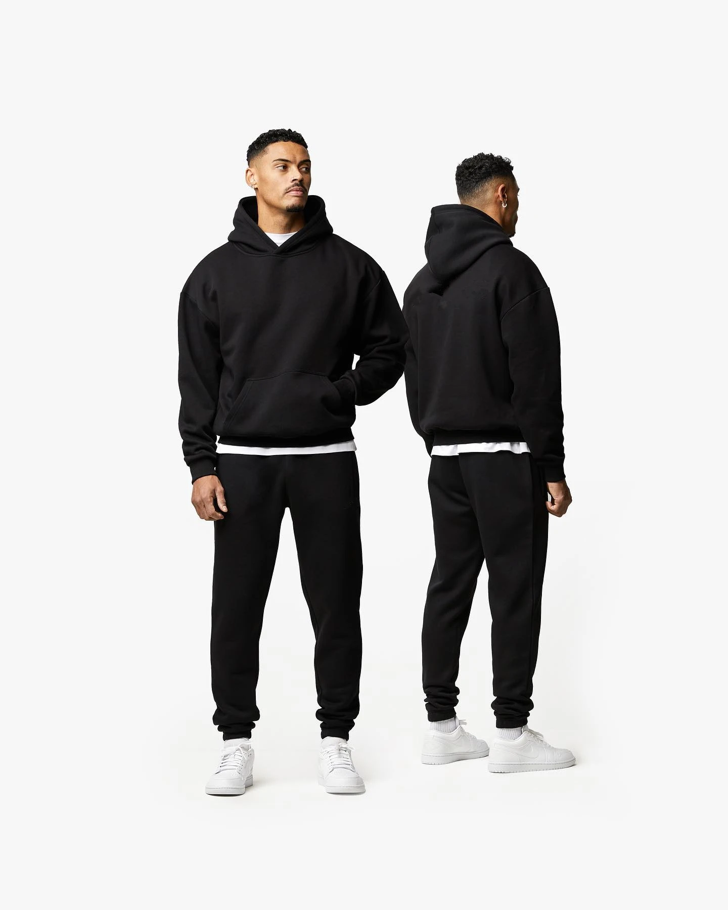 2024 Heavy Weight Sweatsuit Running Track Suit Stacked Joggers ...