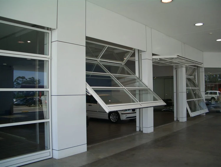 2024 Deda Commercial Vertical Bi-fold Garage Door - Buy Tempered Glass ...