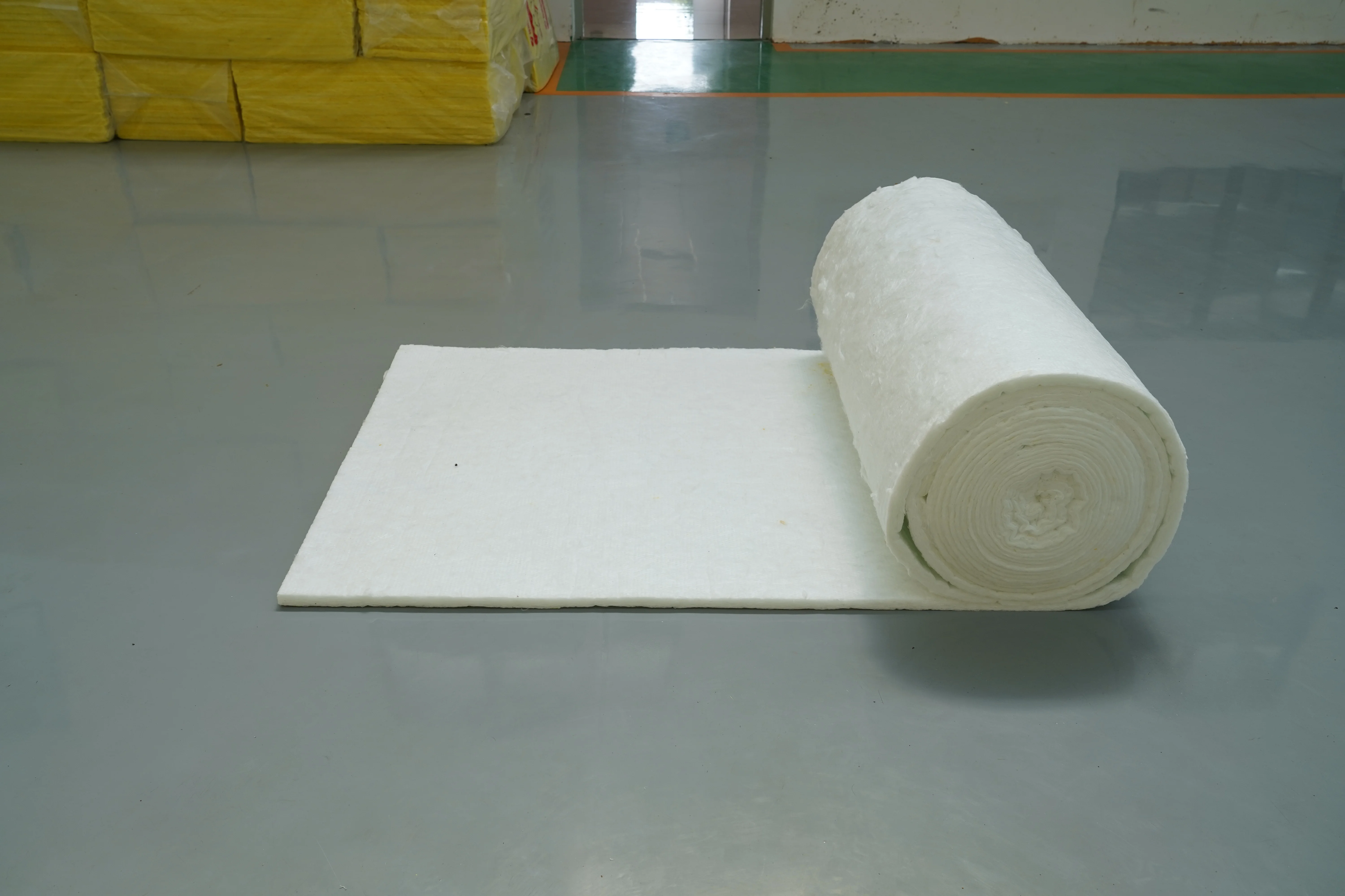 White Color Insulation Fiberglass Wool Blanket For Wall Construction ...