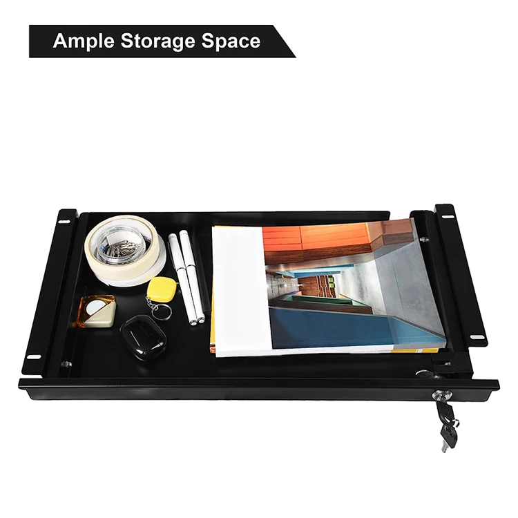 Jh-mech Under Desk Pull Out Drawer Oem/odm Heavy Duty With Lock Storage ...