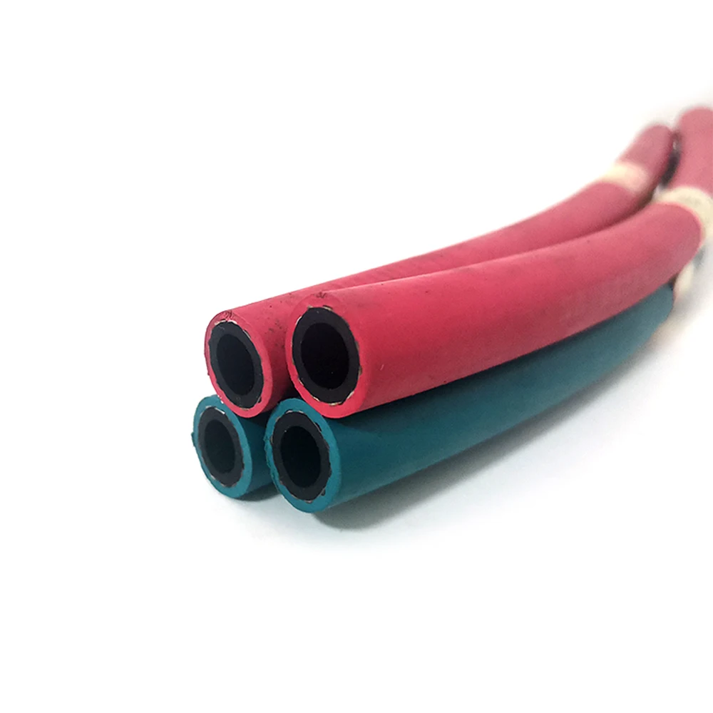 Cutting Rubber Oxygen/Acetylene Twin Welding Hose Double Color Oxygen ...