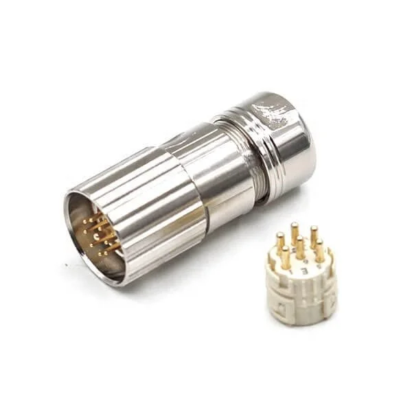 Male Female Straight 12p M23 Connector For Servo Motor - Buy 19 Pin M23 ...