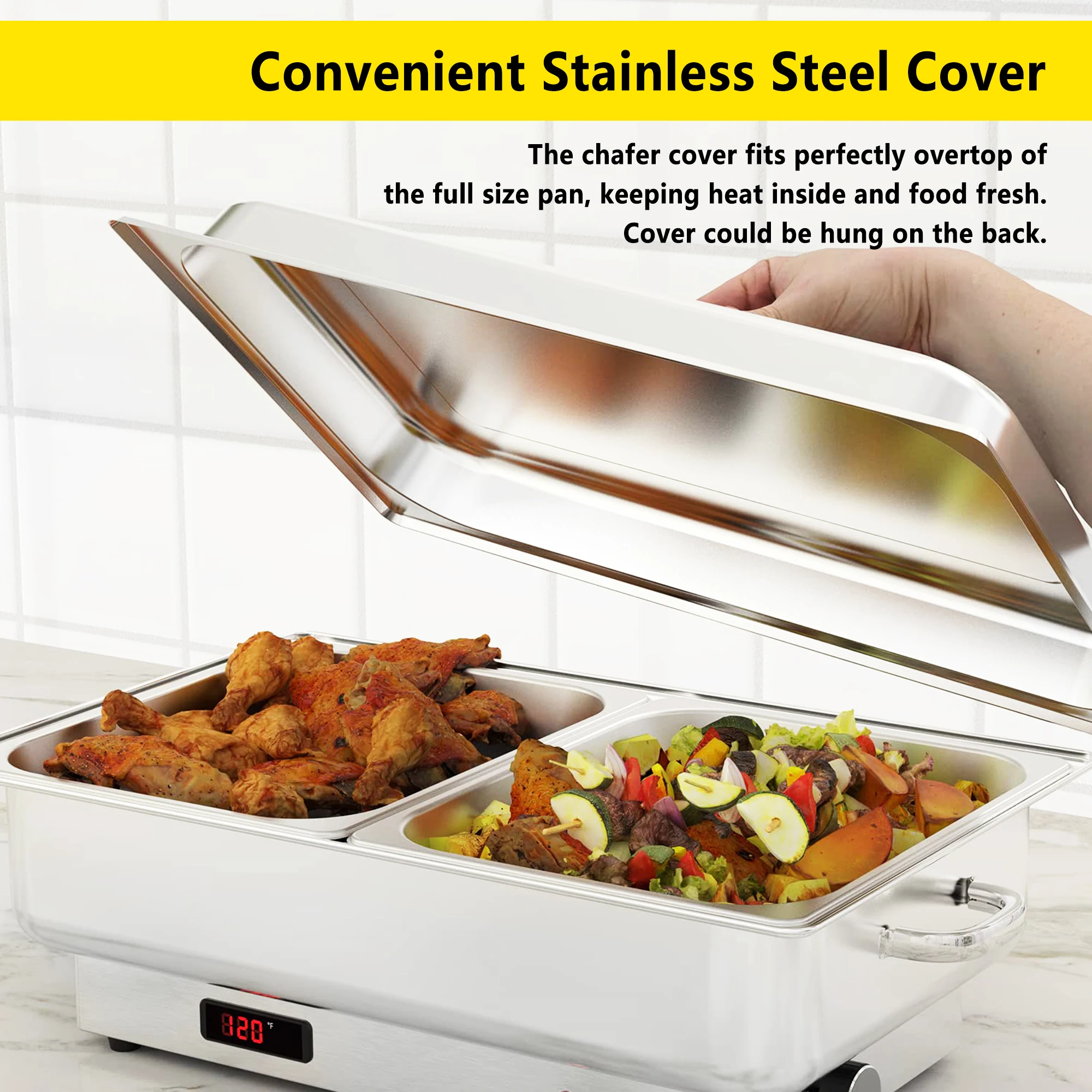 Hotel Restaurant Catering Electric Chafing Dish Buffet Set Stainless ...