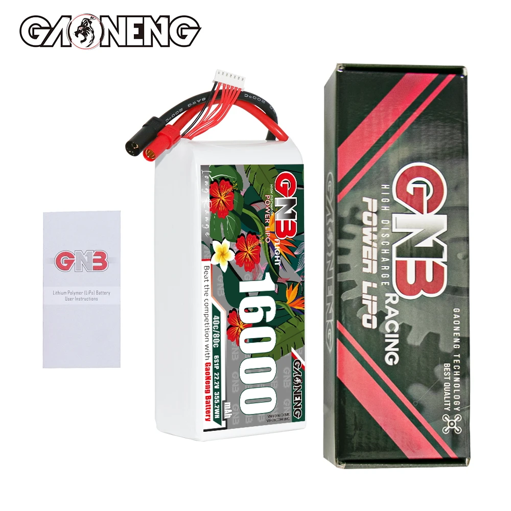 Gaoneng Gnb 6s 22.2v 16000mah 40c 80c Xt150 Rc Lipo Battery Large Scale ...