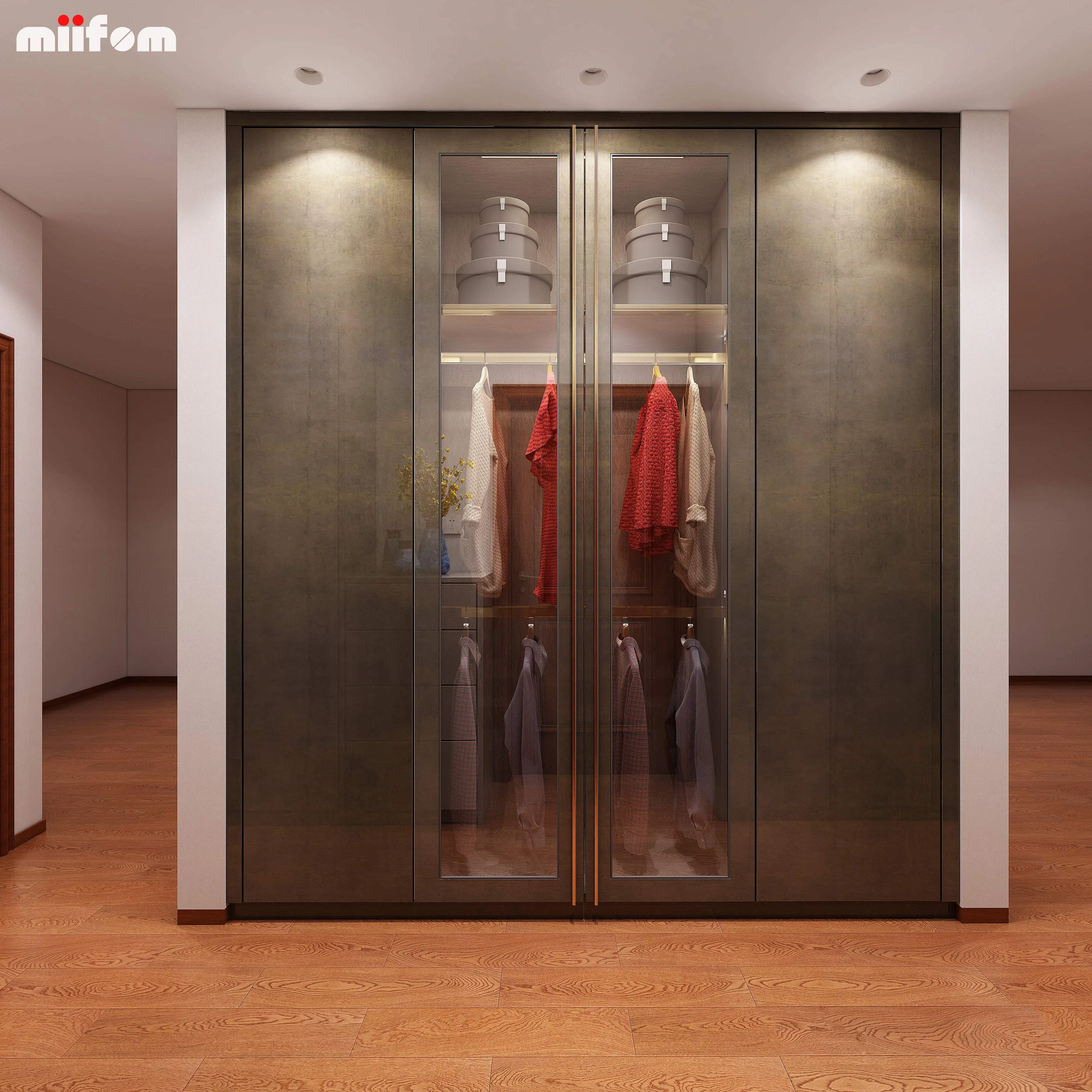 Fashionable High Gloss Custom Wardrobe Closet Modern Bedroom Furniture ...