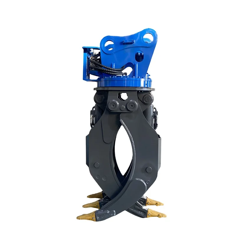 Excavator Wood Steel Grapple Hydraulic Rotary Grab for 4ton 5ton ...