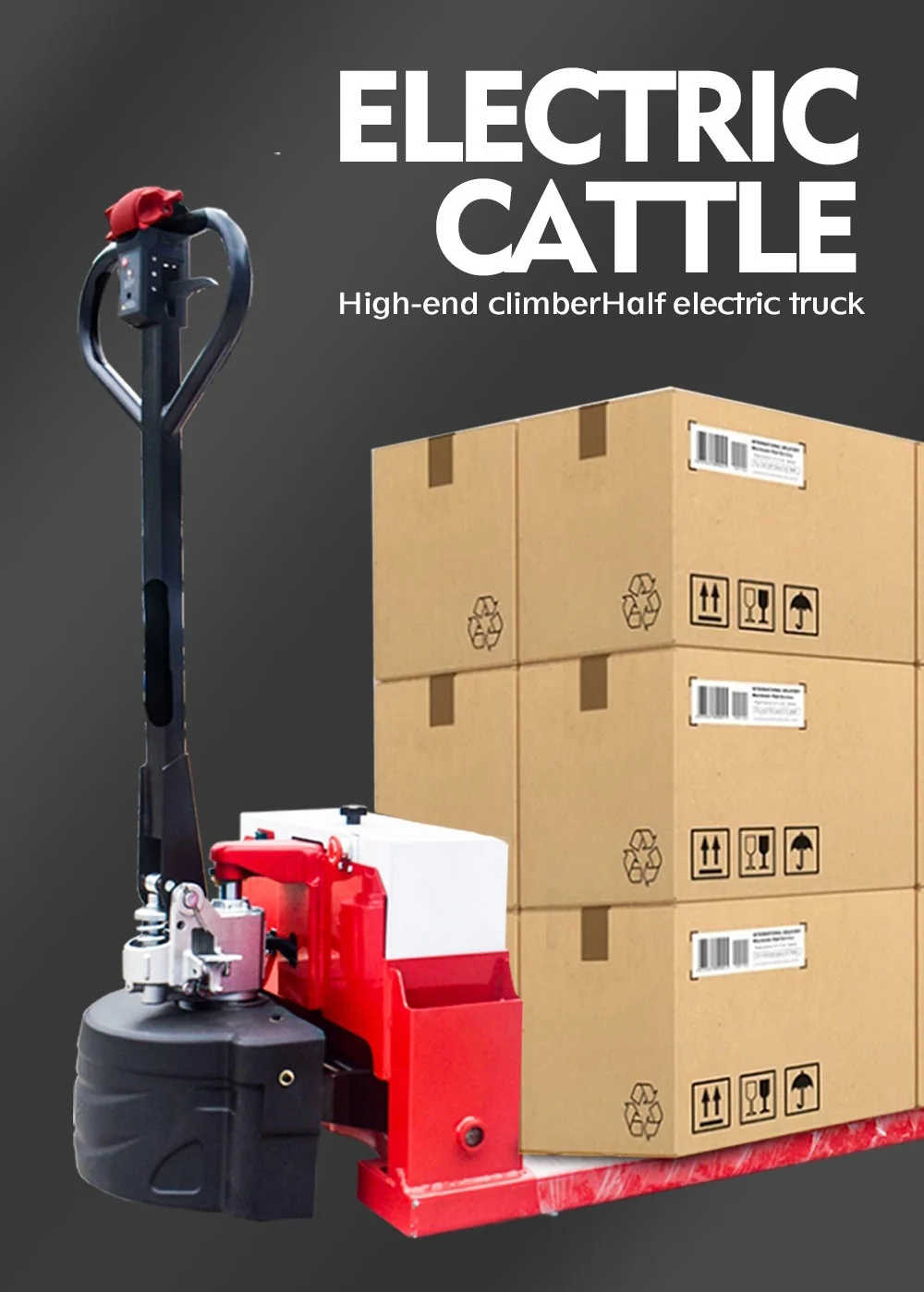 Pallet Stacker Hydraulic Small Hand Remote Control Manual Portable ...