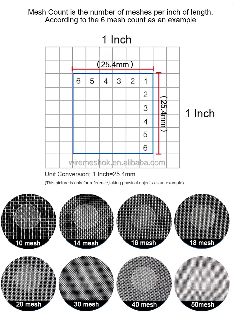 304 316 Stainless Steel Wire Mesh Metal Woven Net Stainless Steel ...