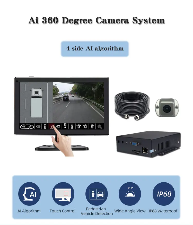 All Around View Monitor Blind Spot Detection Radar 360 Degree Car Video ...