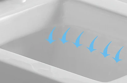 Modern Dual Flush One Piece Ceramic WC Toilet - S-Trap P-trap