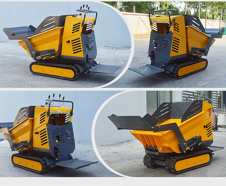 500kg 6.5 Hp Gas Petrol Motor 4Wd Farm 4x2 Mini-Dumper Barrow Mini ...