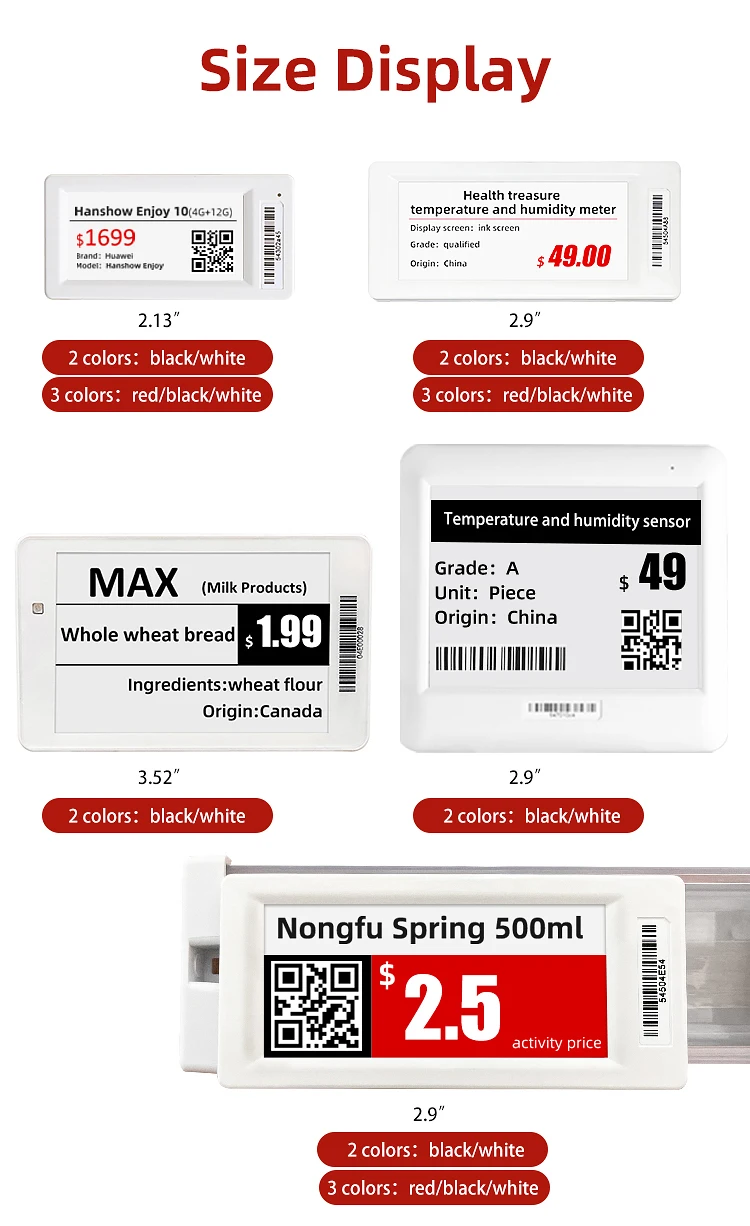Smart Price Tag E Ink Labels - Efficient Digital Pricing