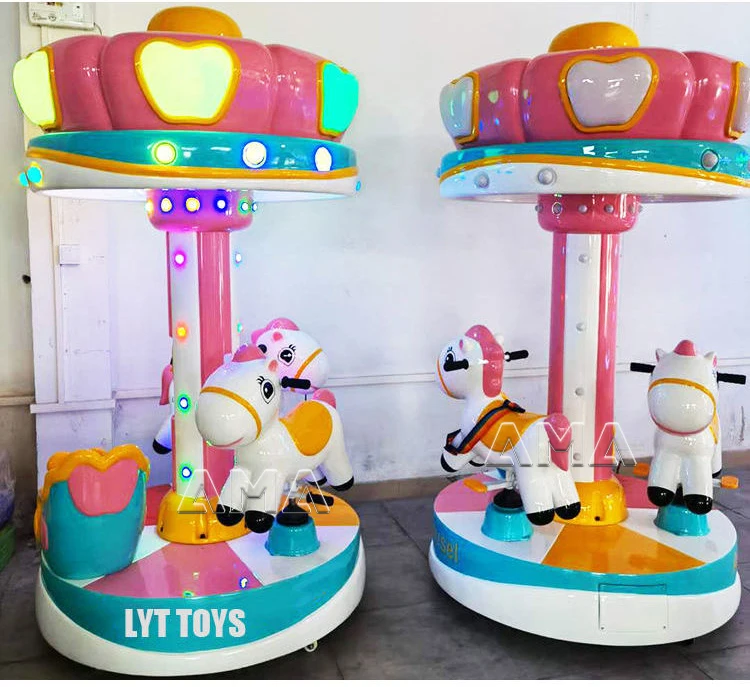 3 Player Crown Carousel Horse - Fun Fiberglass Arcade Ride