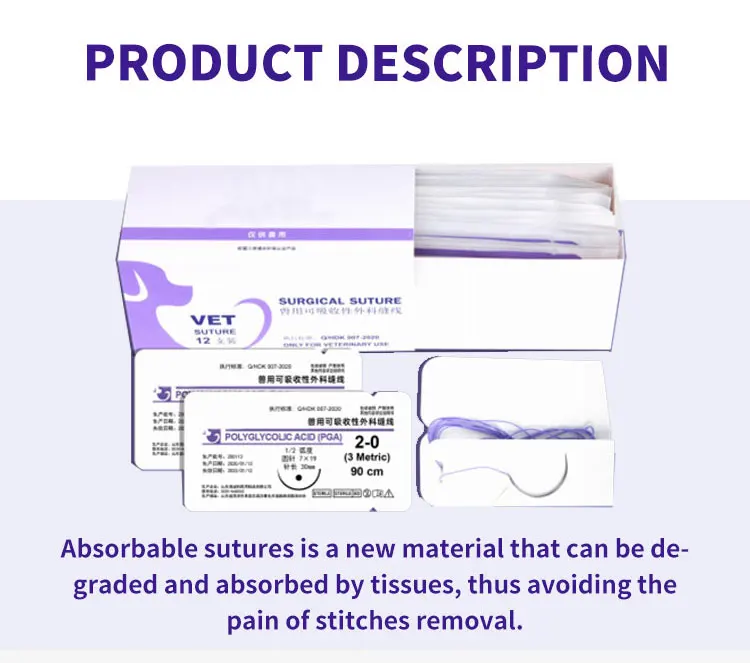 Veterinary Surgical Catgut Suture Dental Ophthalmic Surgical Sutures Absorvarble 2.0 - Buy ...