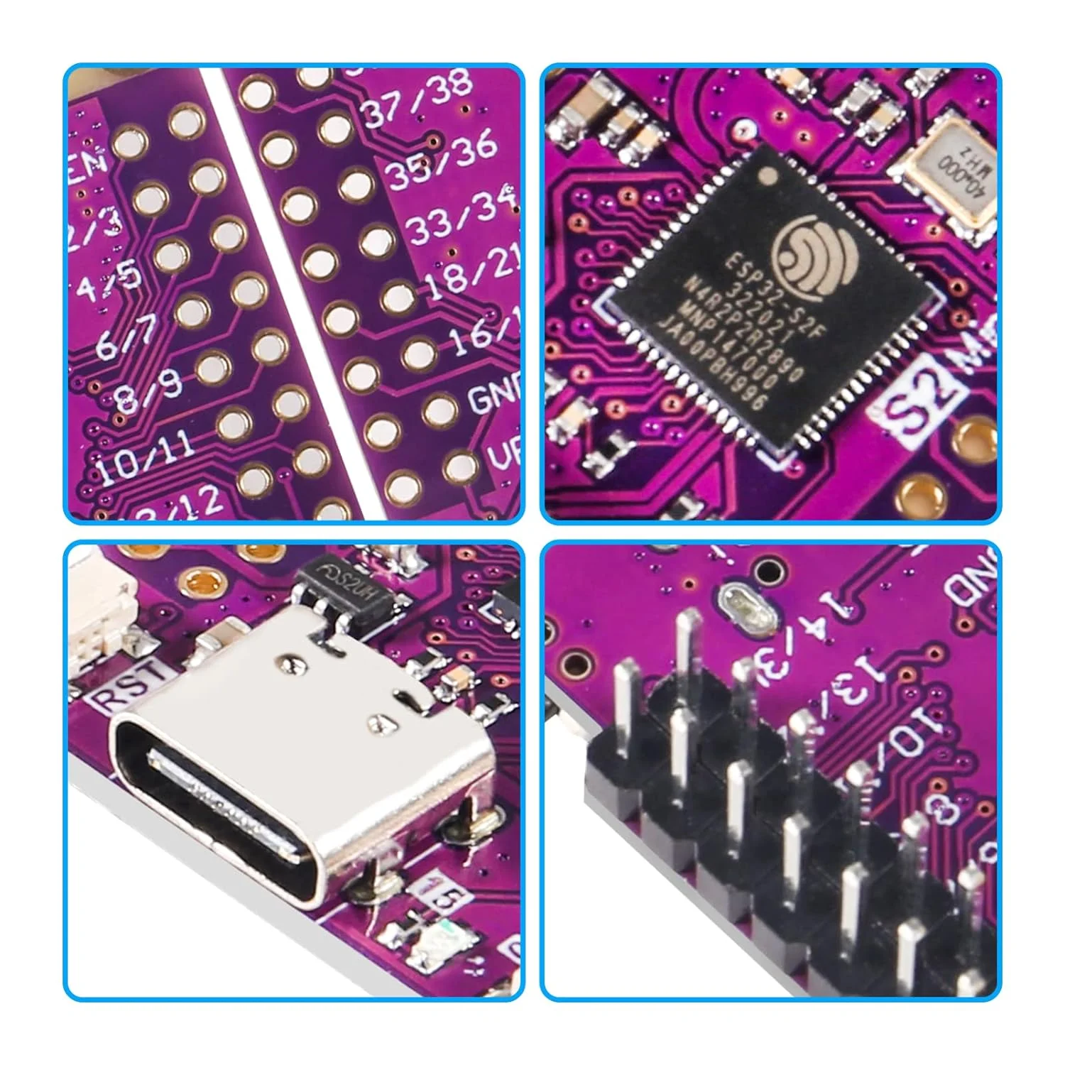 Aismartlink Esp32 S2 Mini V1.0.0 Wifi Iot Board Based Esp32-s2fn4r2 ...