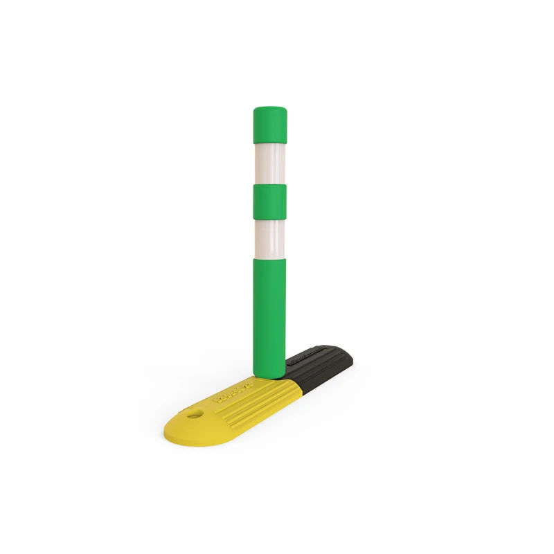 Lane Separator With Flexible Plastic Bollards Traffic Warning Products ...