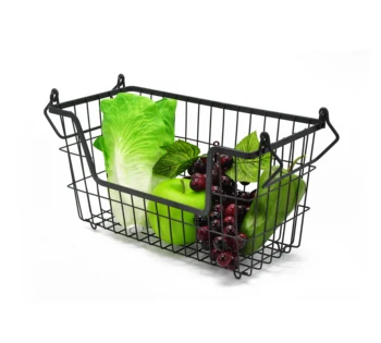 Kitchen Home Countertop Large Fruit Vegetable Metal Mesh Iron Wire ...