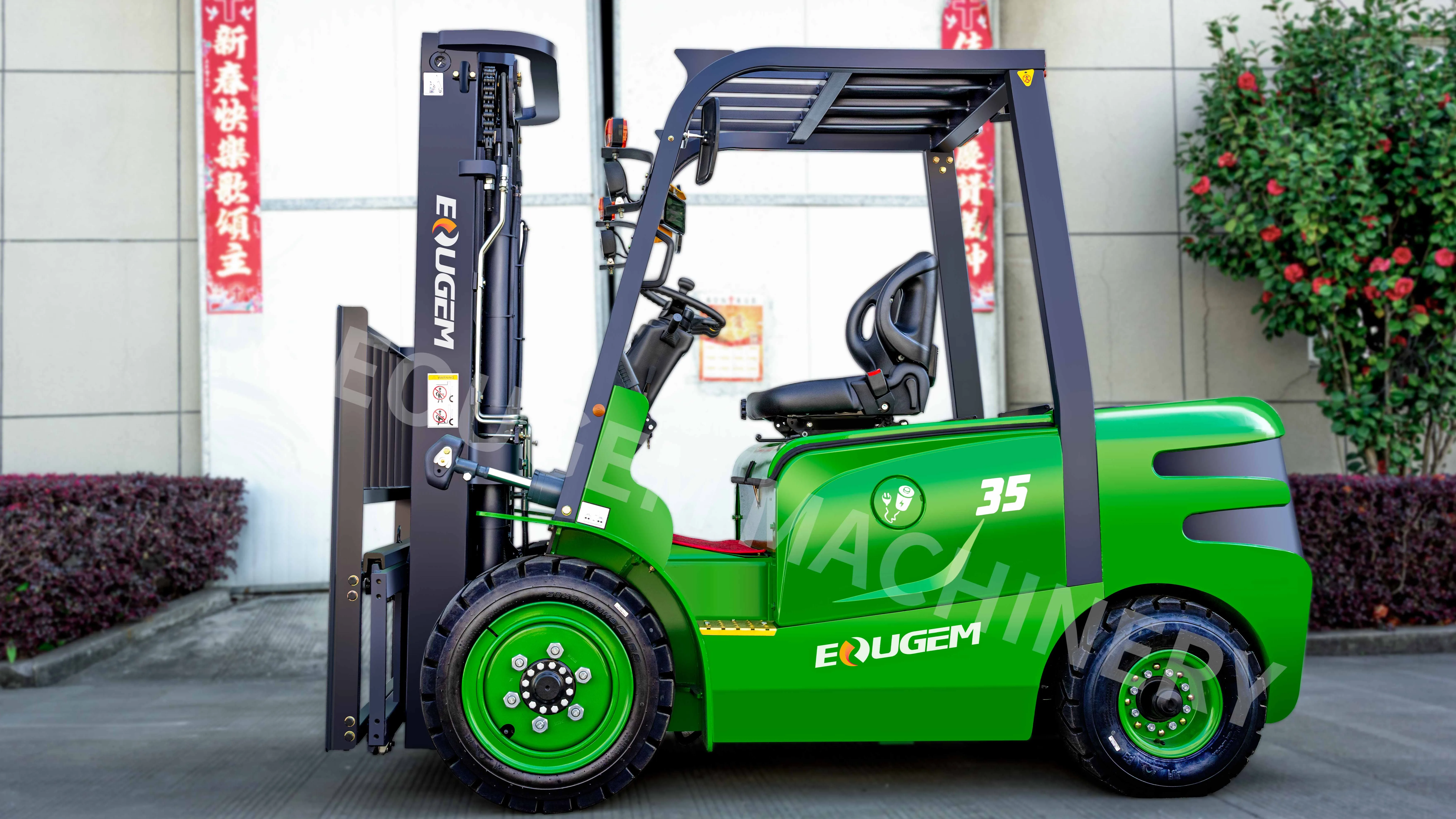Li-ion Electric Forklift 3t 3.5 Ton Ac Motor 4 Wheel Battery Powered Mini Lithium Battery ...