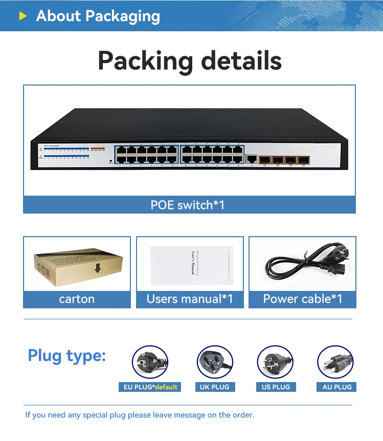 Gigabit Smart Switch Managed 24 Ports Sfp Network Ethernnet Switch Data Base Poe Fiber Optical ...