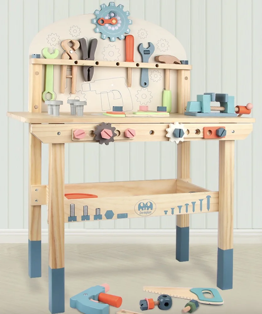 Children's Simulation Wooden Tool Table - Educational Toy