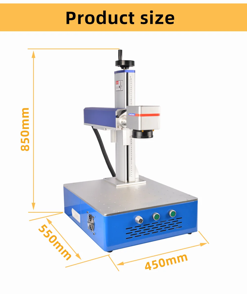 Fcmarkportable Desktop Metal Fiber Laser Engraving Machine 20w 30w 50w ...