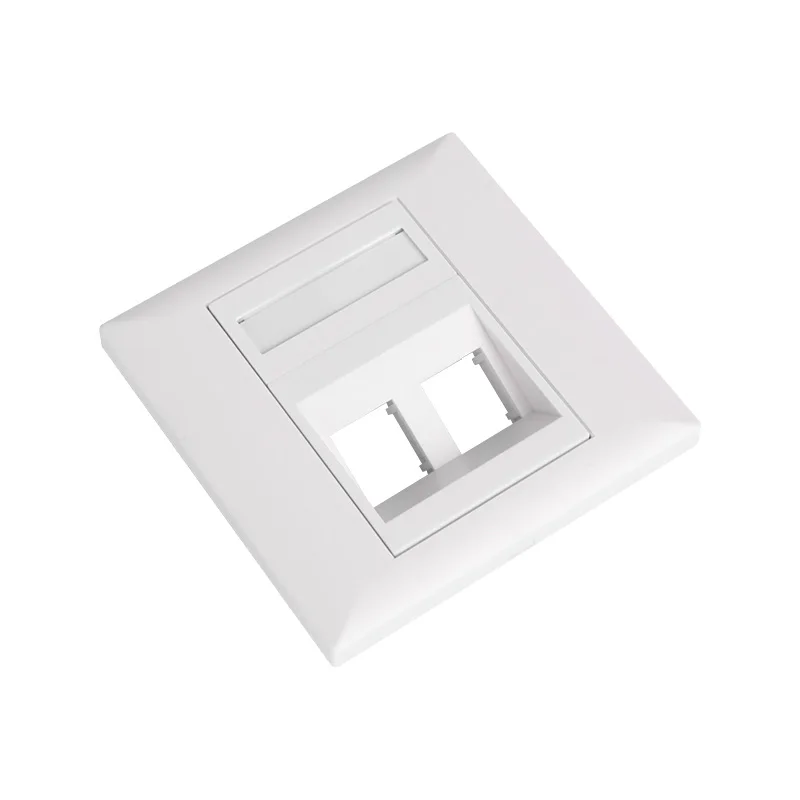 Network face plate 1 2 Port 86 Type Two Port Wall Plate 86x86 face ...