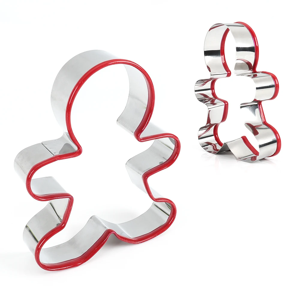 Stainless Steel Gingerbread Man Christmas Cookie Cutter Custom Logo ...