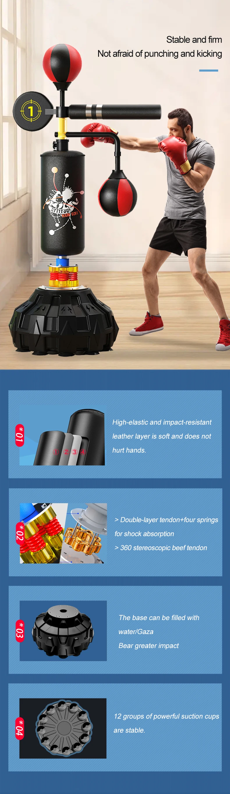 Wholesale Price Man Free Standing Boxing Stand Punching Bags| Alibaba.com