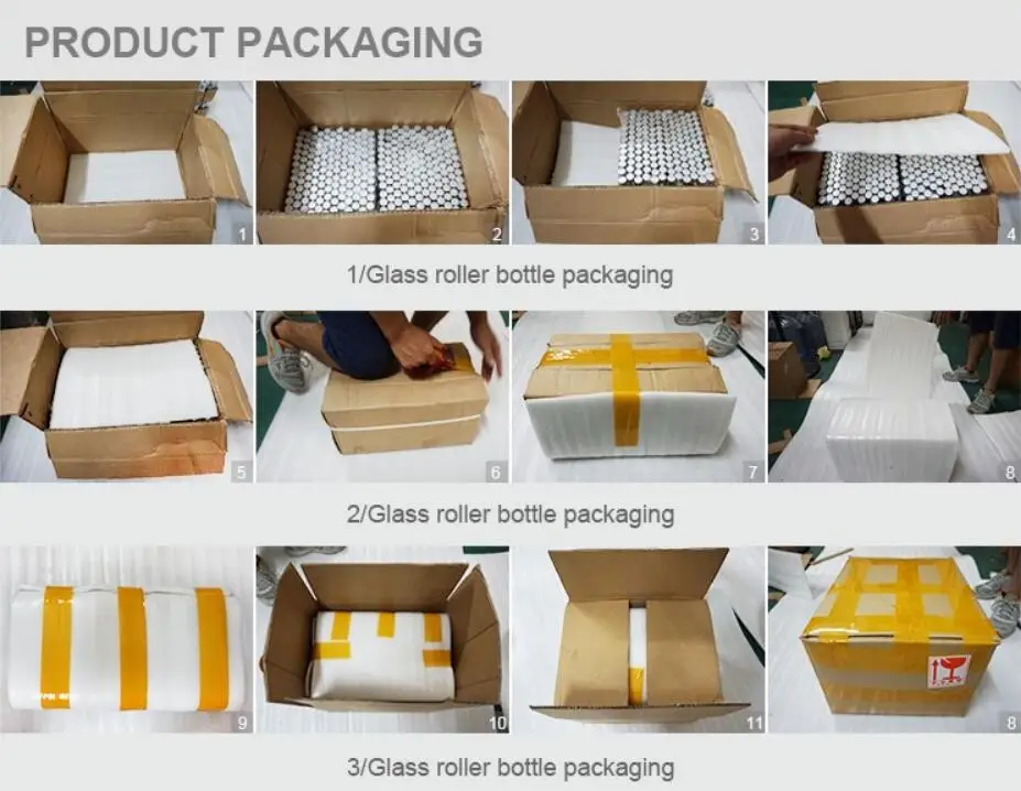 Vanjoin 200ml 375ml 500ml 750ml 1000ml Transparent Round Empty Flint ...