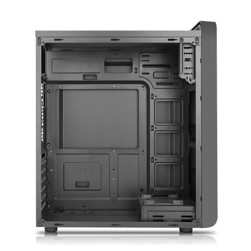 U110 Fanless Mini ITX Gaming PC Case ATX Mid Tower Computer Cabinet ...