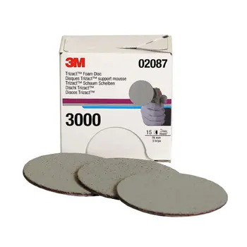 3m 02087 3inch 3000 Grit Wet Dry Sand Sponge Round Wet Sanding Brasive ...