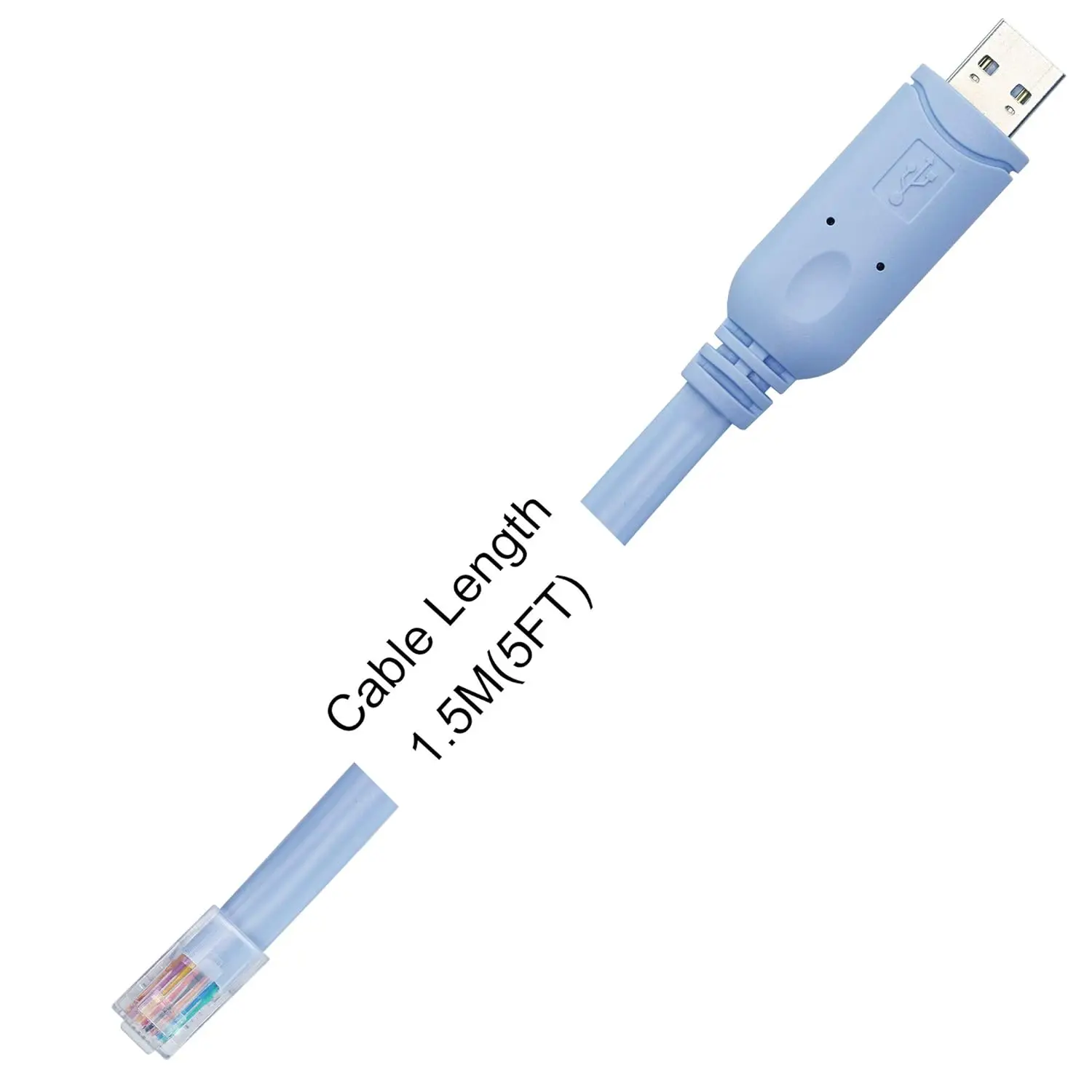 USB to RJ45 Console Cable - 5FT FTDI Cisco Cable for Routers