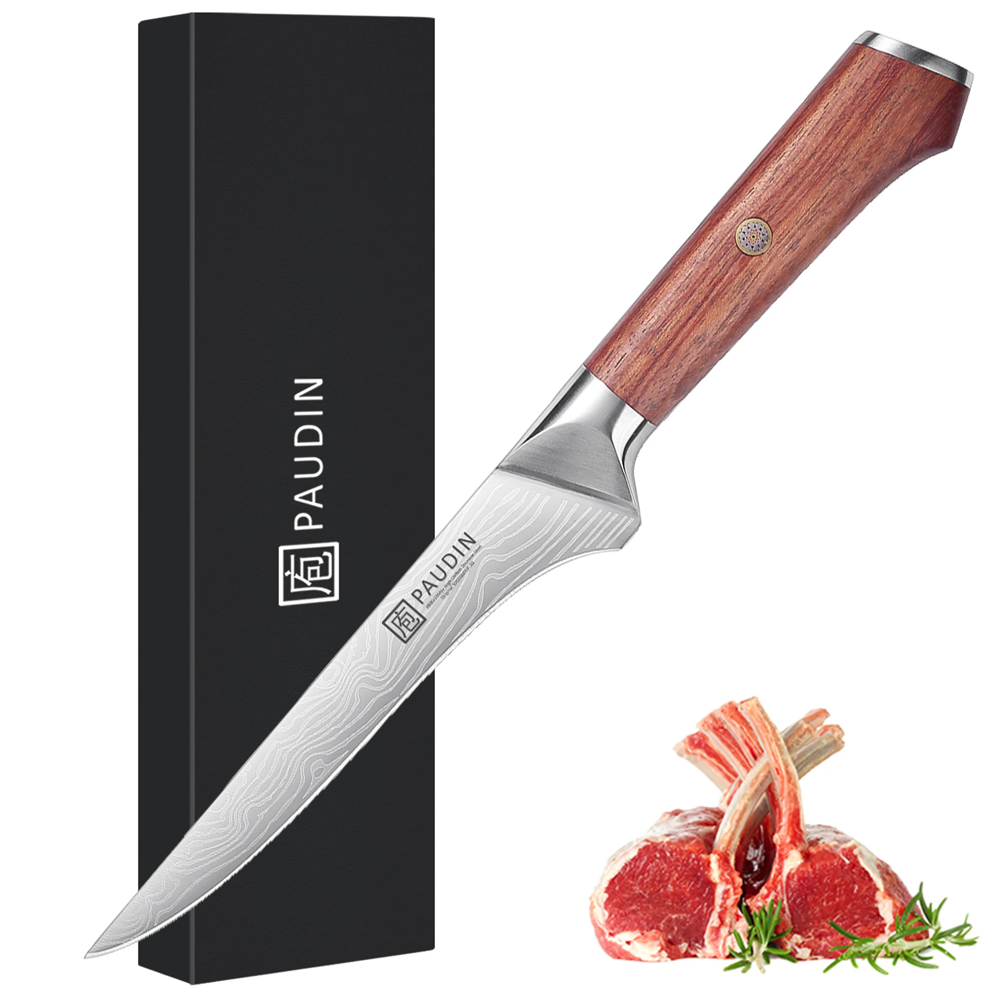 A7 New Design 6 Inch Kitchen Knife 5cr15mov Stainless Steel With Rose ...