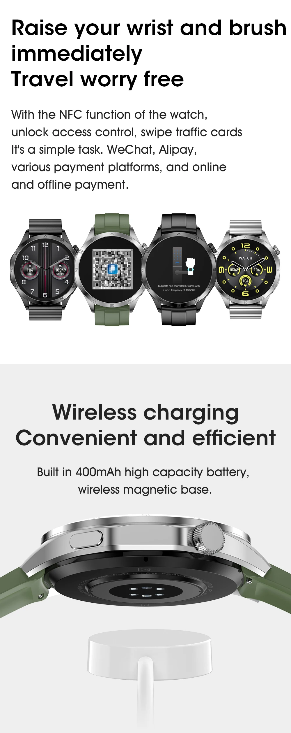 New Business Large Screen Watch Gt4 Max Smartwatch Offline Payment ...