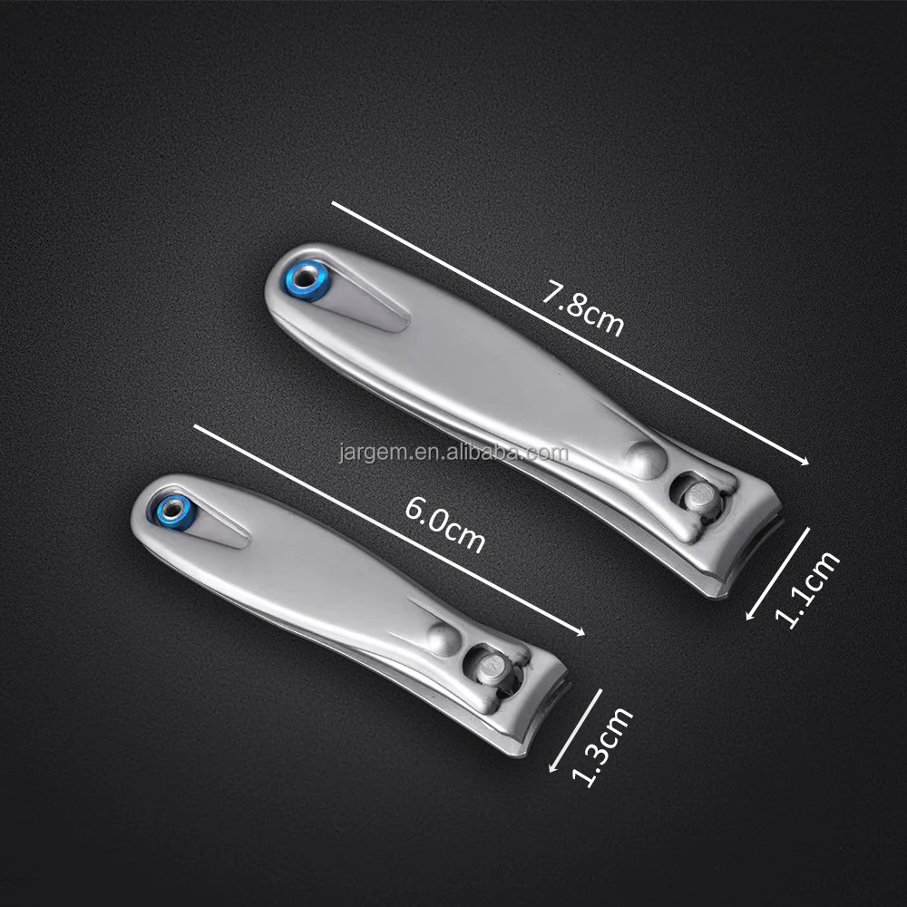 Stainless Steel Sandblasted Finger Nail Clipper Two Times Sharpening ...