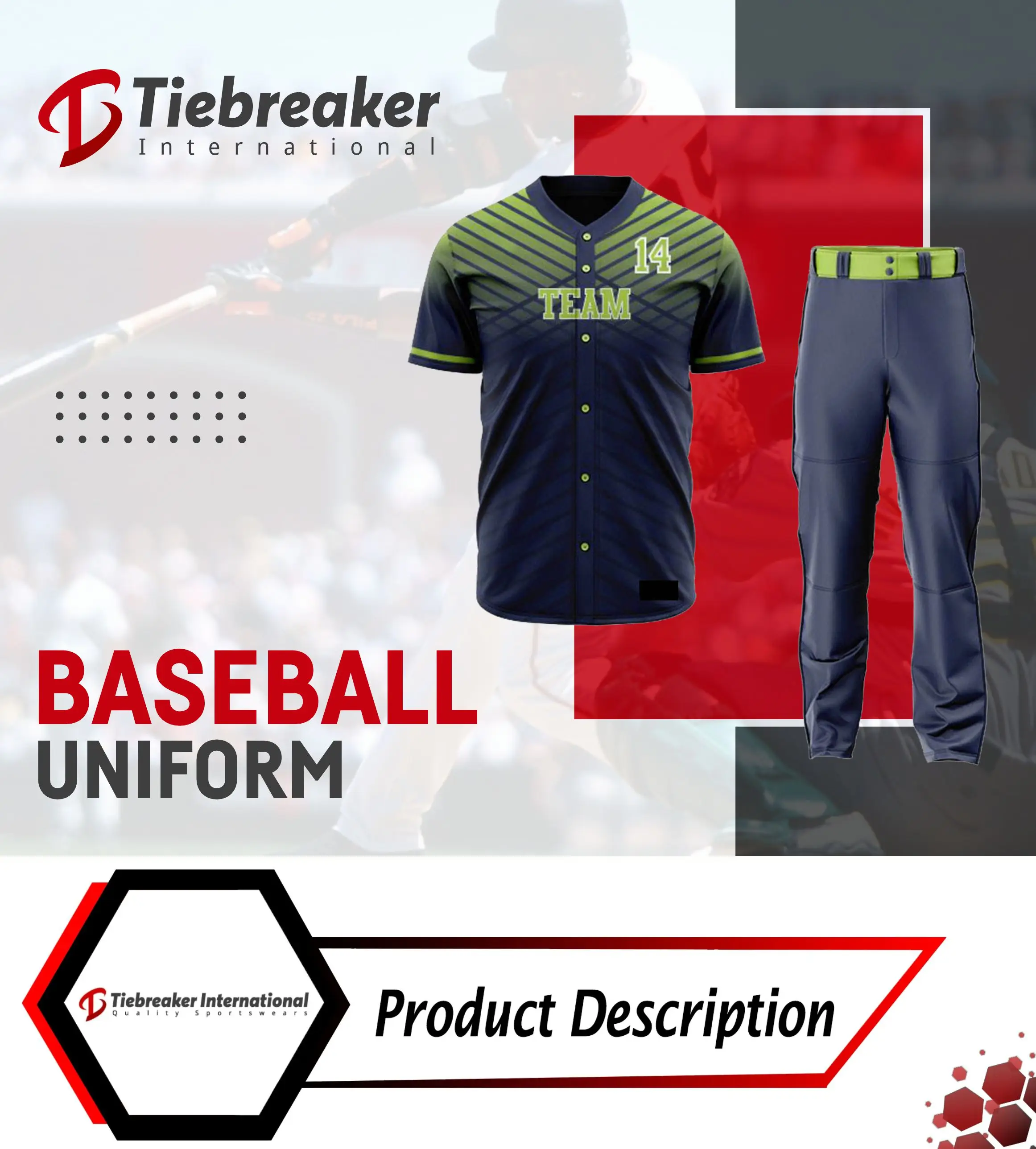 Customize Logo & Size And Color Baseball Uniform Team Name And Number ...