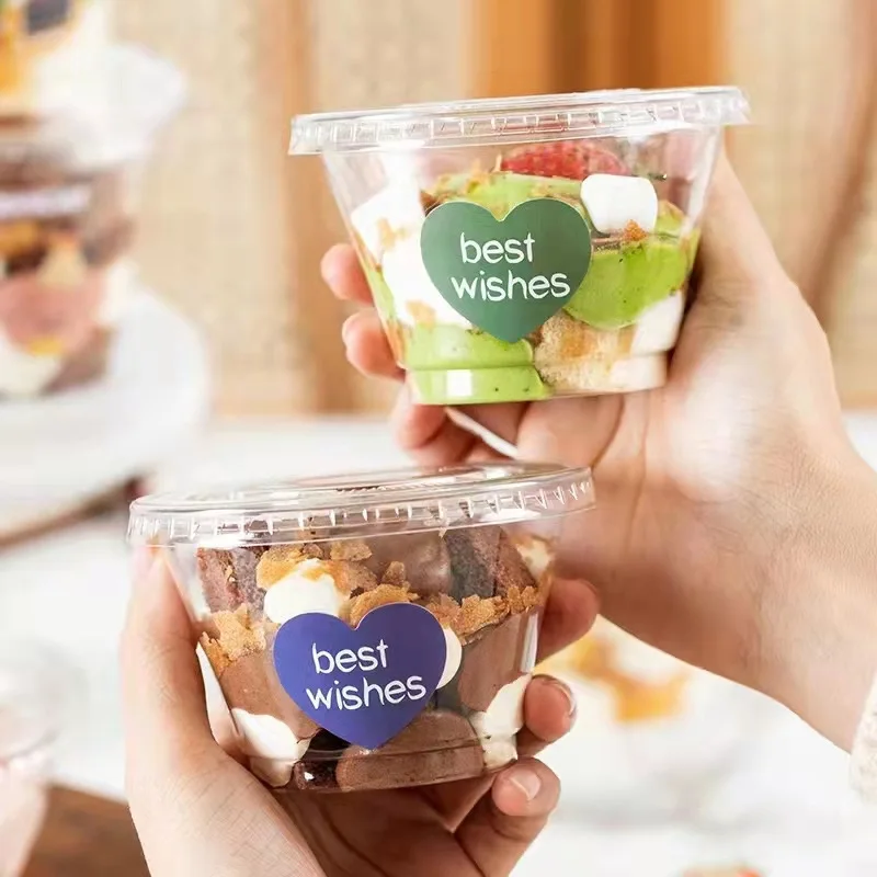 Mini Cake Cup Box Packaging Mini Dessert Coffee Pastry Baking Clear ...