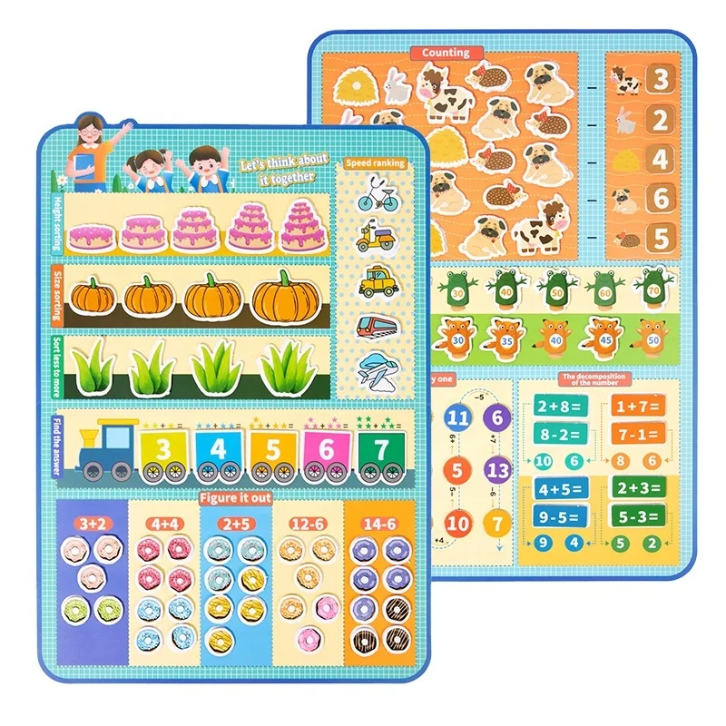 Funny Number Counting Wall Chart Math Learning Toys Educational Number ...