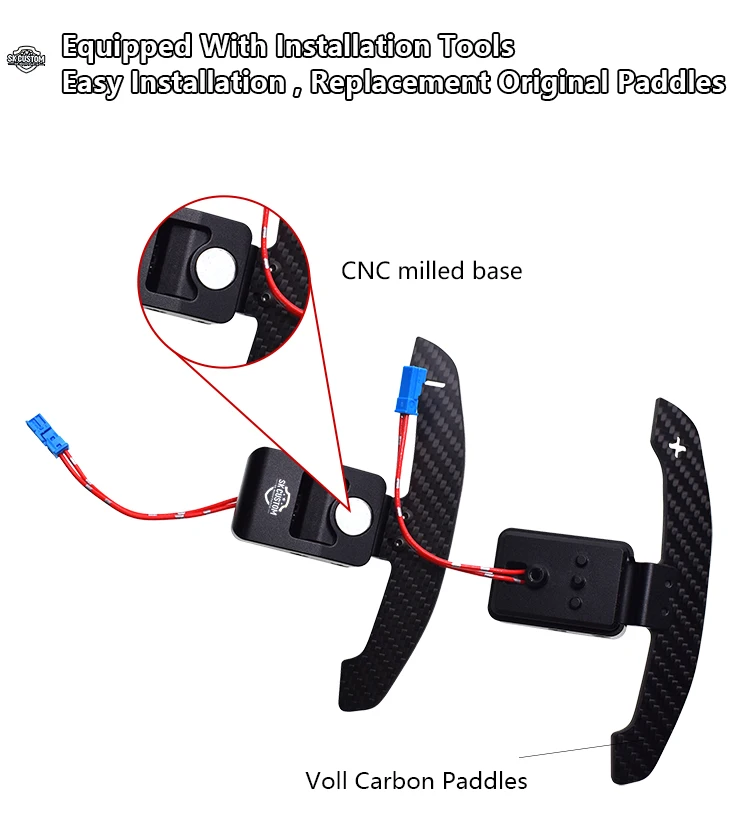 Custom Magnetic Carbon Paddle Shifter Steering Wheel Shift Paddles For ...