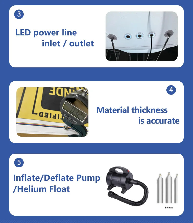 Giant Inflatable Earth Moon Sun Nine Planets Hanging Led Model Space ...