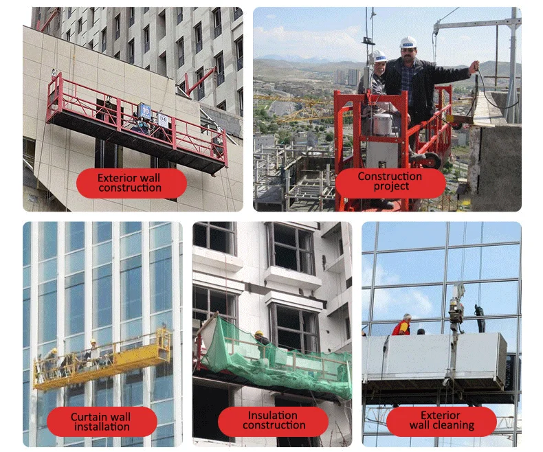 Suspended Platform Temporary Gondola Working Zlp630 Platform Suspended ...