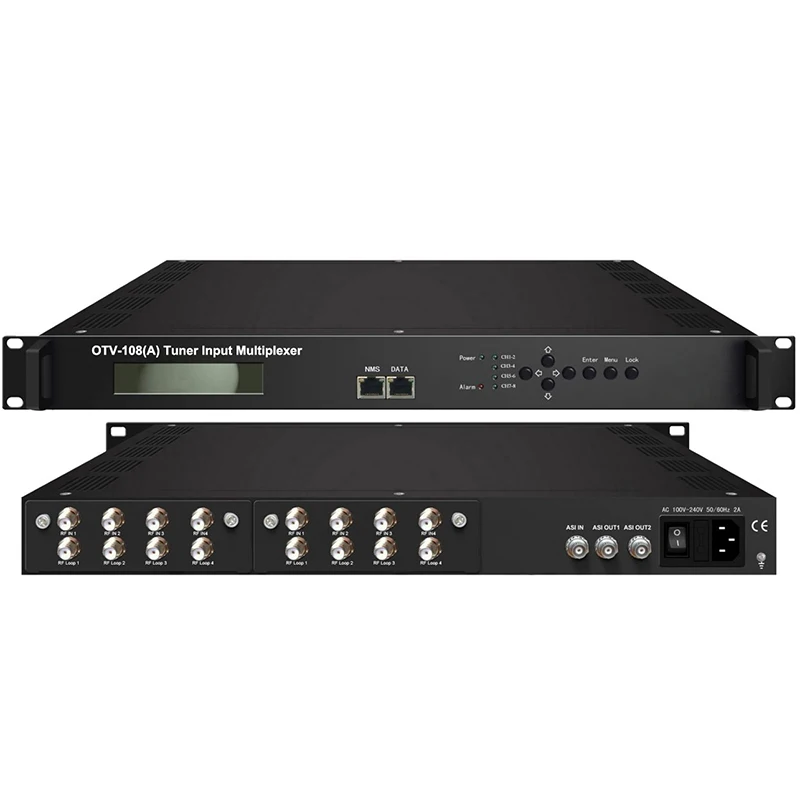8 Channel Hybrid Dvr Ts Video Broadcasting Multiplexer