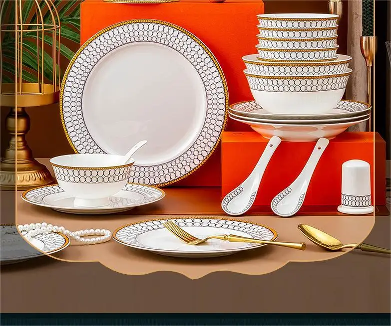 Arabian Dinnerware Set Bone China Dinnerware Set In Glazed Decoration ...