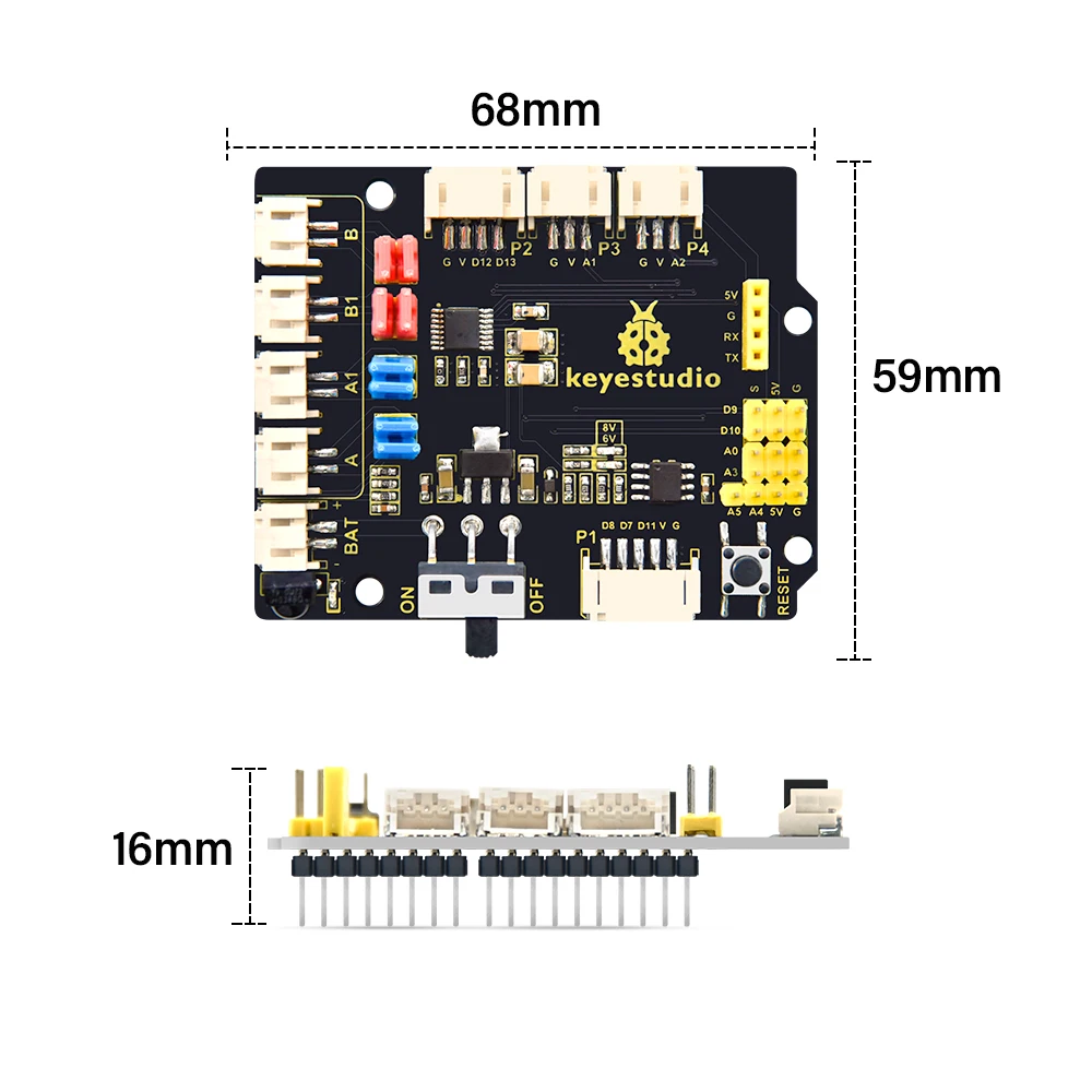 Keyestudio 8833 Motor Driver Expansion Board for Arduino