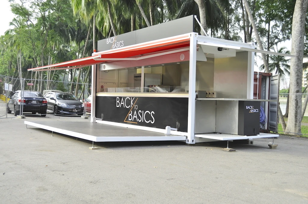 Movable Prefab Container Kitchen Mobile Kitchen With Manual Door - Buy ...