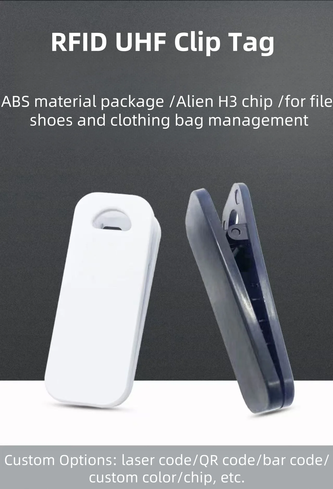 Customized Long Read Range ABS Waterproof Reusable UHF RFID Clip Tag ...