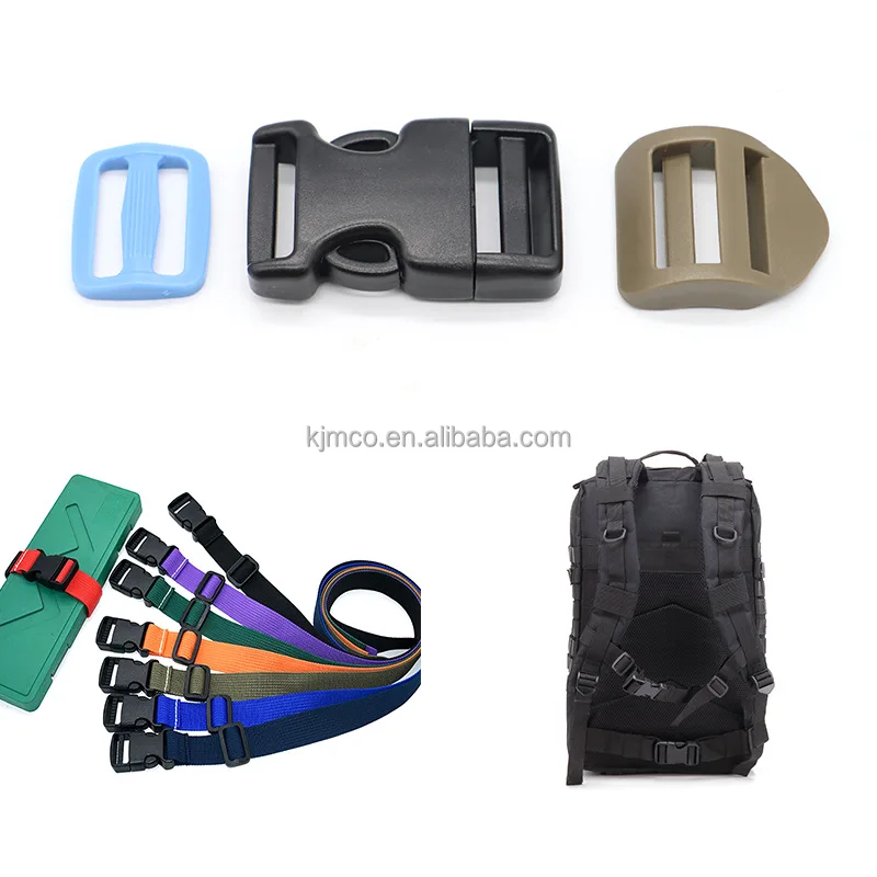Kjm Customized Color Plastic Ladder Lock Buckle 1 Inch Adjuster Strap ...